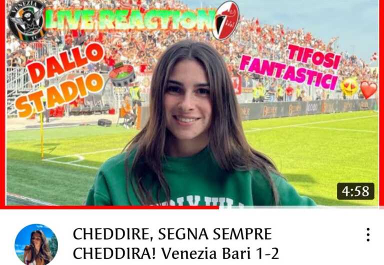 Ilaria Limelli conquista i tifosi baresi: invitata al San Nicola da ...
