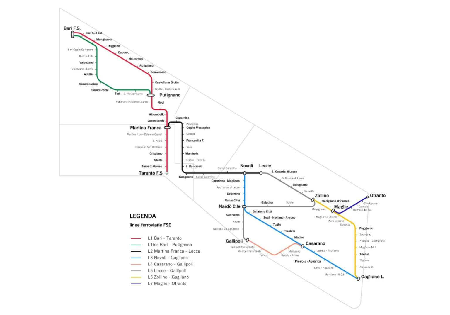 Ferrovie del Sud Est, lavori per 600 mln di euro su tutta la linea